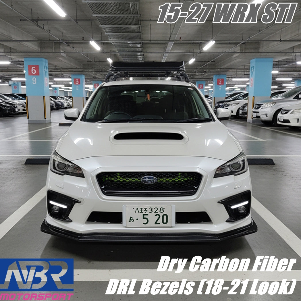 2015-2017 WRX STI Dry Carbon Fiber DRL Bezels (18-21 Look) – NBR Motorsport