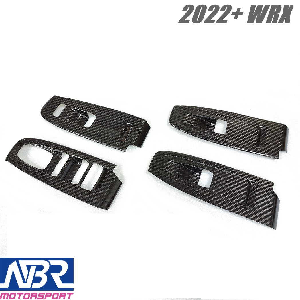 WRX Dry Carbon Fiber Front Window Switch Covers LHD Only – NBR Motorsport