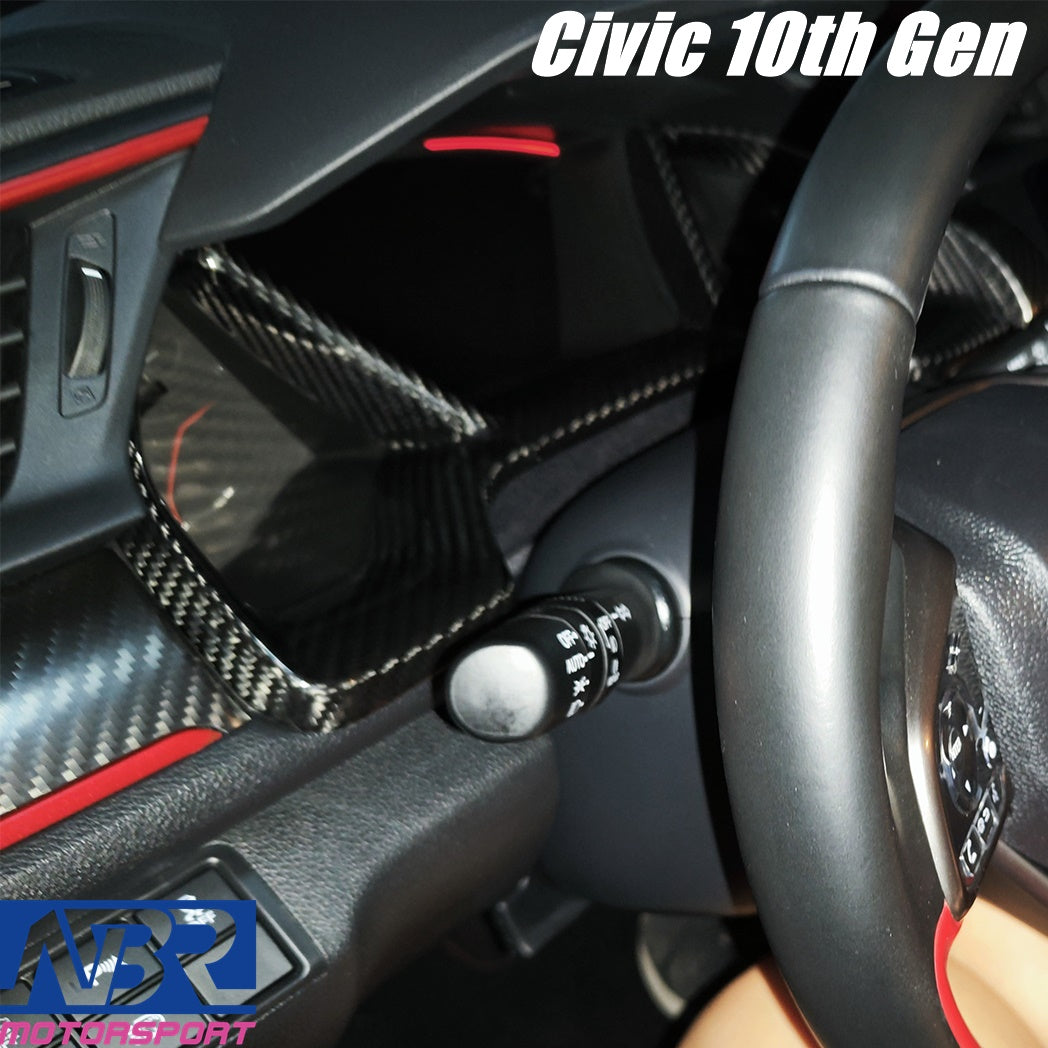 Honda Civic 10th Gen Honda Civic 10th Gen Dry Carbon Fiber Instrument ...