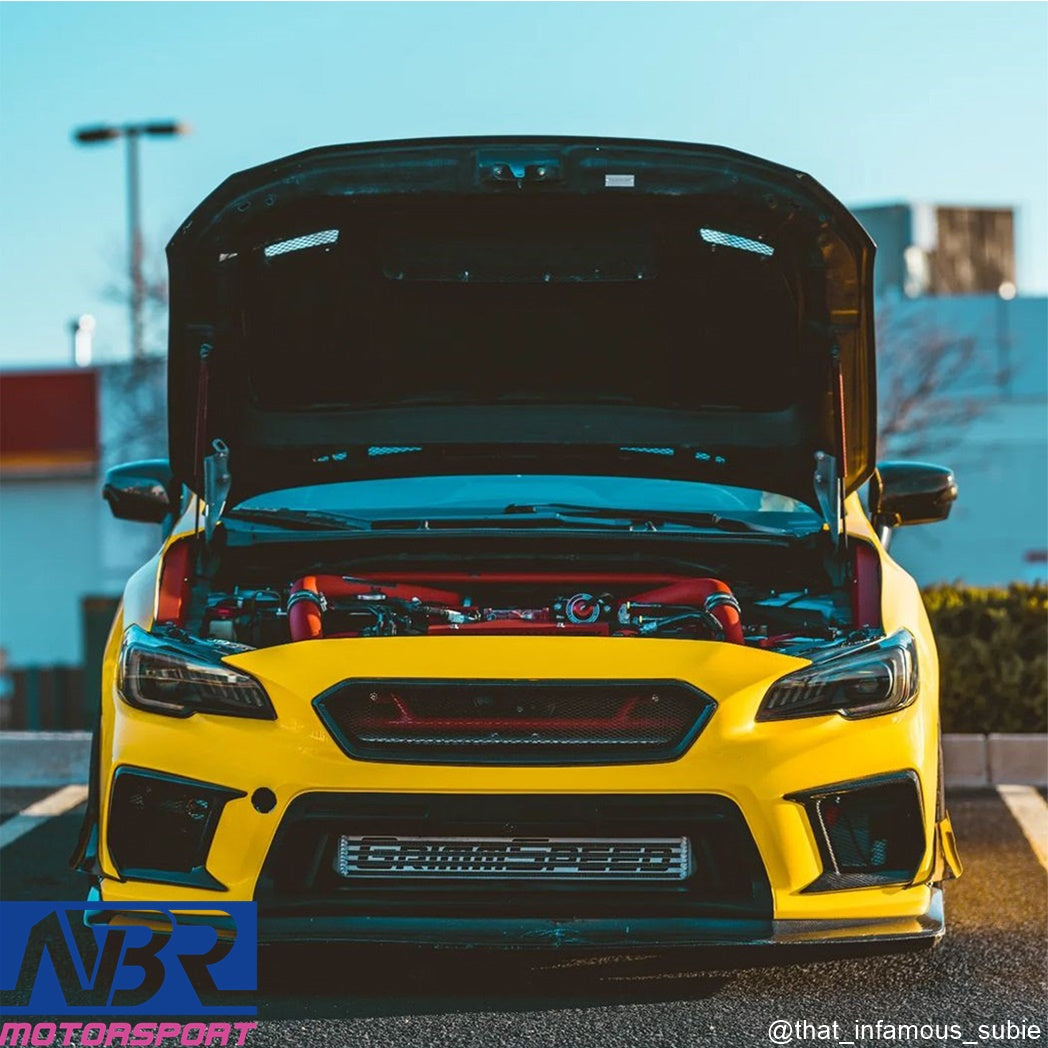 2015-2021 WRX STI Front Brace Bar V2 Style - Fit with FMIC – NBR Motorsport